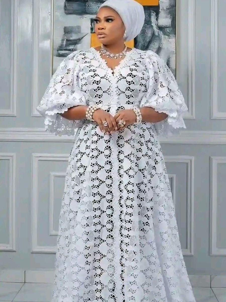 25 Beautiful White Lace Styles You’ll Run to Show Your Tailor
