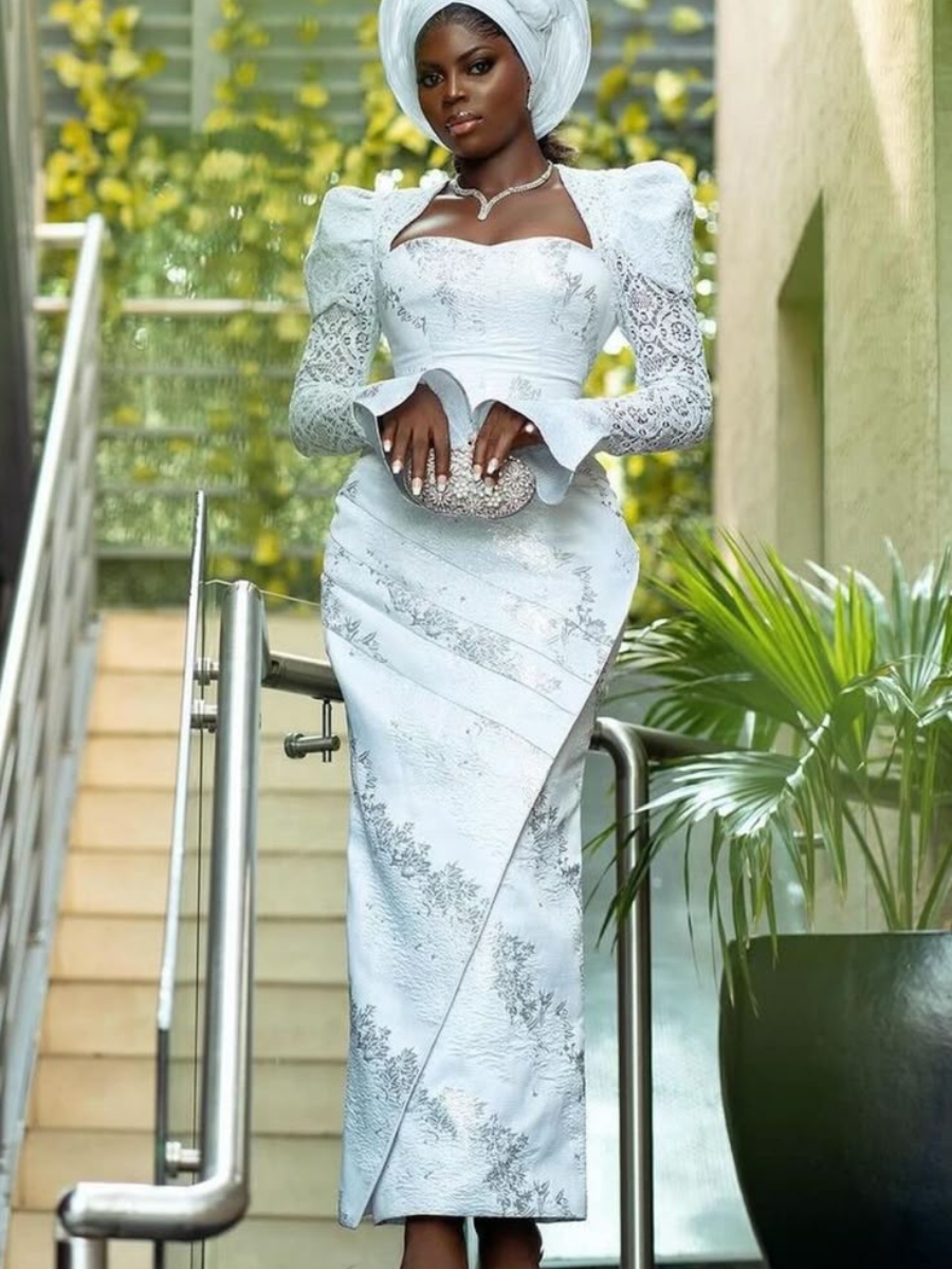 25 Beautiful White Lace Styles You’ll Run to Show Your Tailor