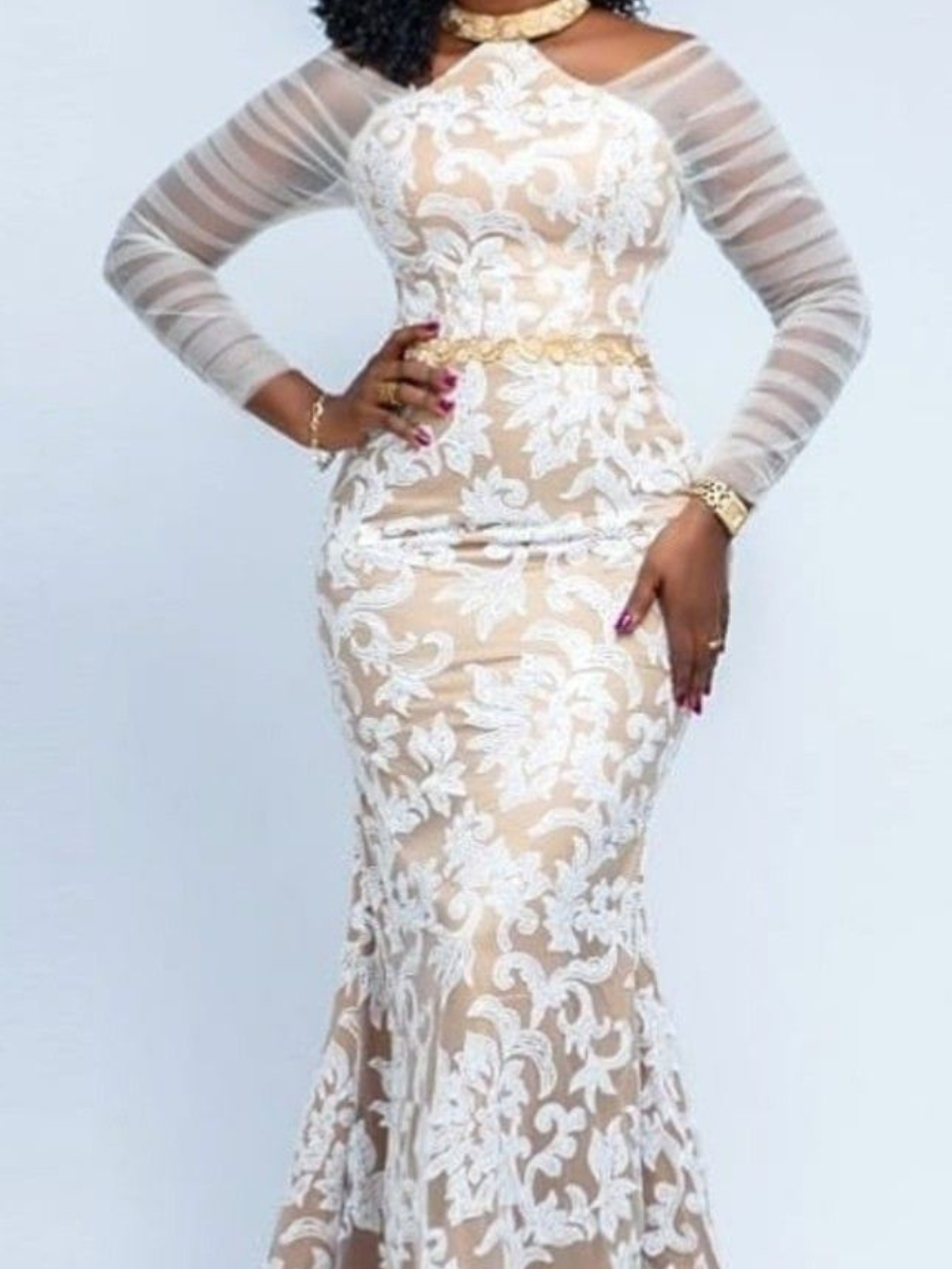 25 Beautiful White Lace Styles You’ll Run to Show Your Tailor