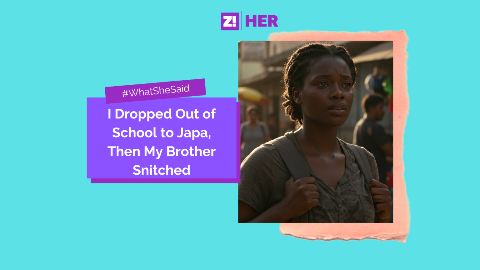 I Dropped Out of School to Japa, Then My Brother Snitched