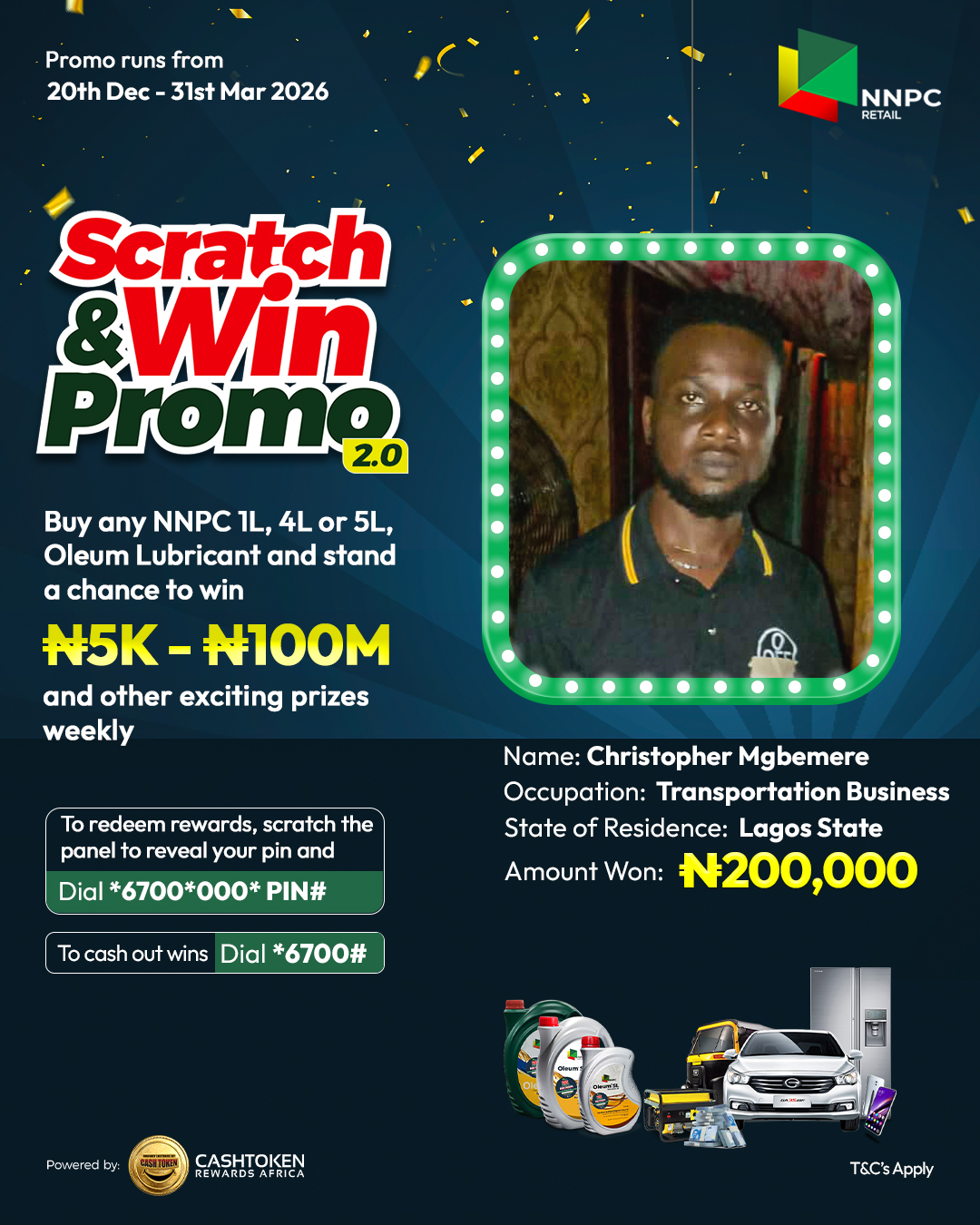 The NNPC Oleum Scratch & Win Promo 2.0 Is in Full Swing
